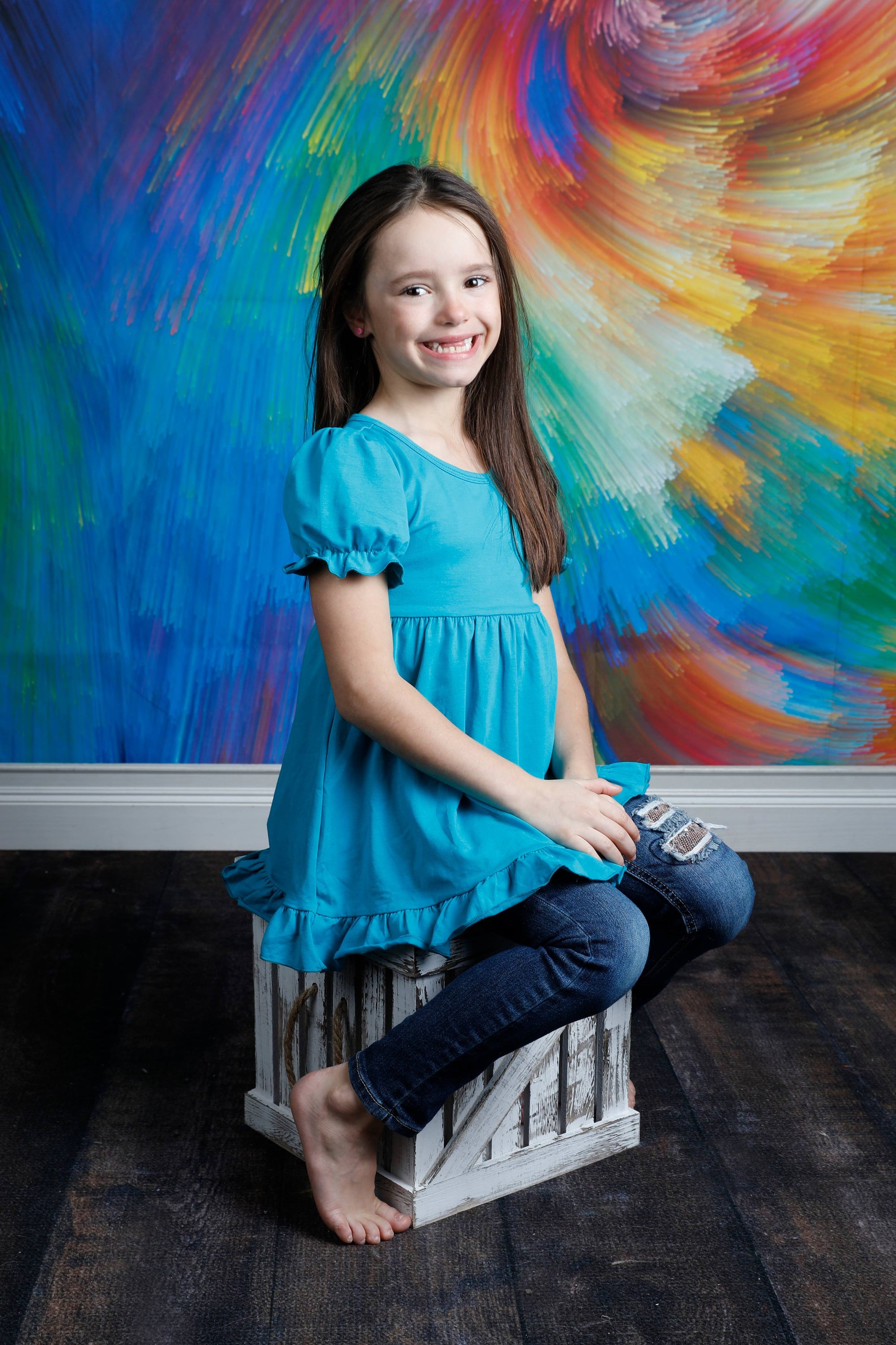 Madison Top - Mermaid - Pearls and Piggytails