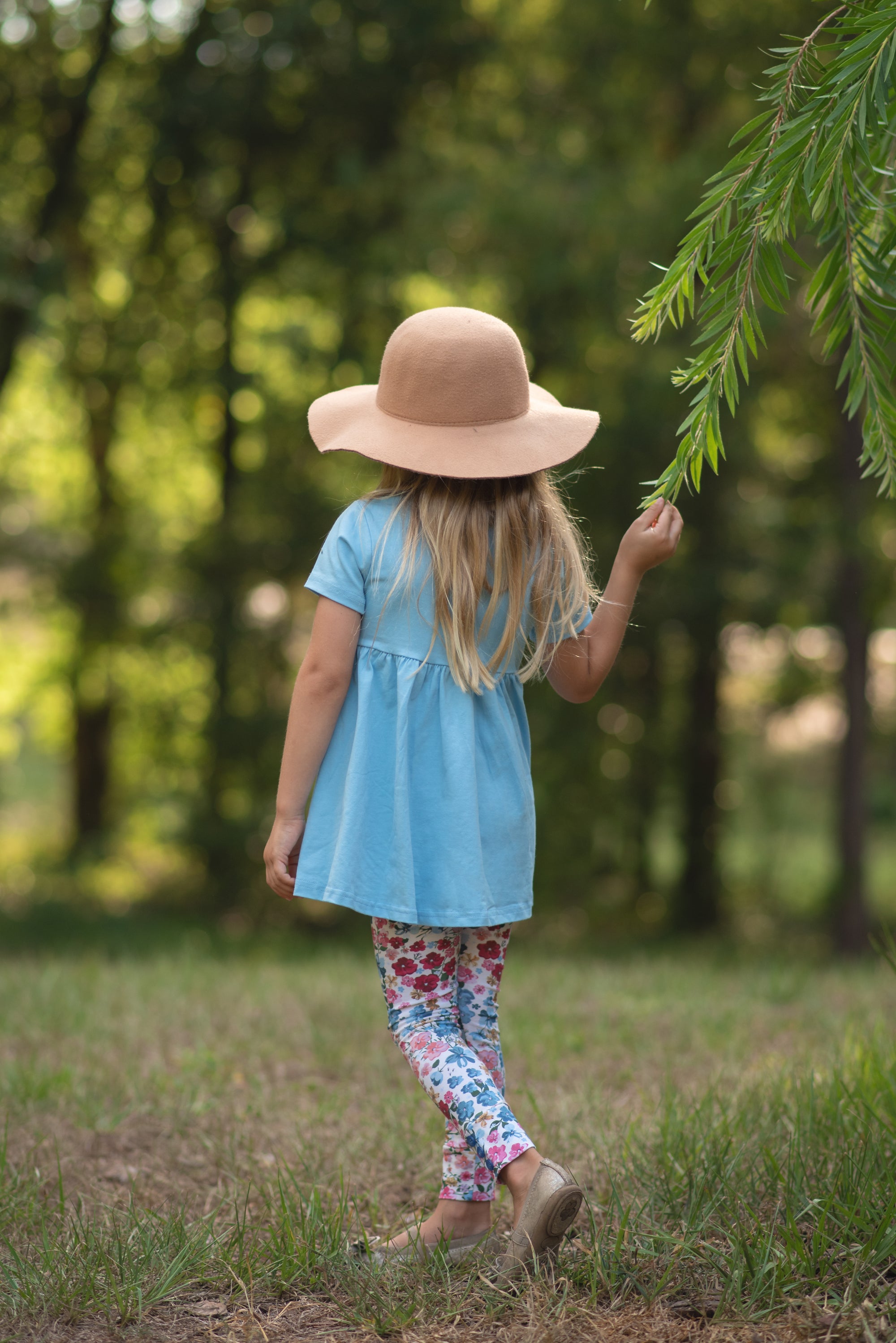 Kelly Top - Light Blue - Pearls and Piggytails